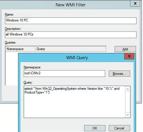 restricting group policy with wmi filtering windows os hub