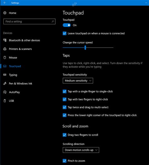 Windows 10 Tip Disable The Touchpad When A Mouse Is Connected