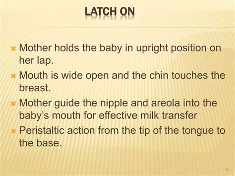 Breast Feeding Techniques And Positions Pediatric Nursing Ppt