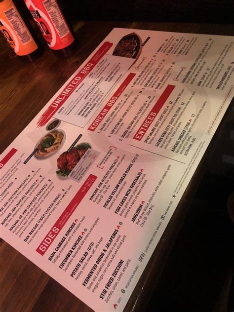 Menu At Dae Gee Korean Bbq Aurora S Havana St Unit 1