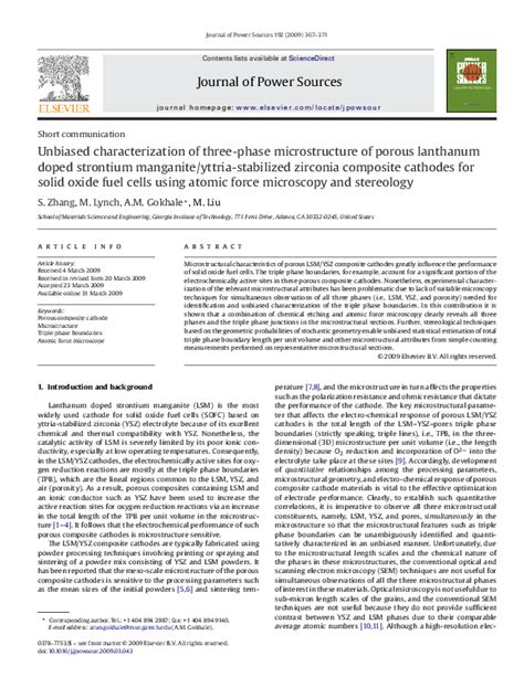 Pdf Unbiased Characterization Of Three Phase Microstructure Of Porous Lanthanum Doped