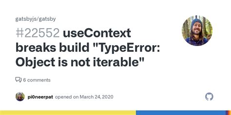 Usecontext Breaks Build Typeerror Object Is Not Iterable · Issue