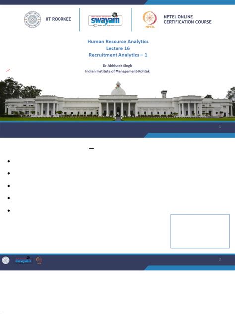 Hr Analytics Lec 16 Pdf