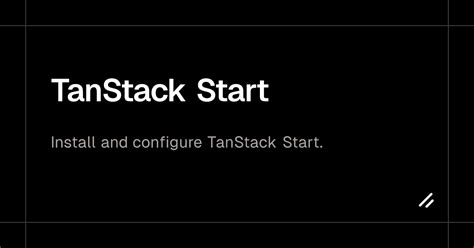 Tanstack Start Shadcnui