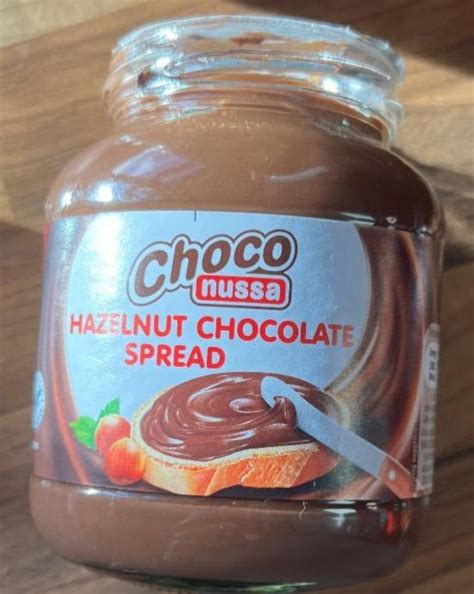 Hazelnut Chocolate Spread Choco Nussa калорийность пищевая ценность