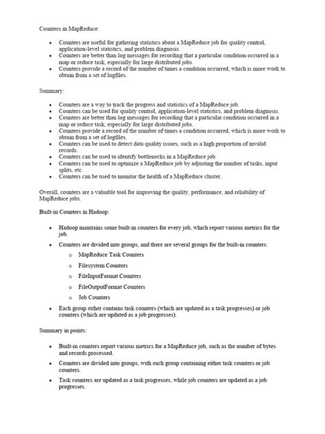 Counters In Mapreduce Pdf