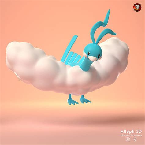 Pokemon Altaria 3d Model 3d Printable Cgtrader