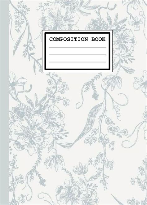 Composition Book Cover Vintage Lace In 2025 Book Cover Design