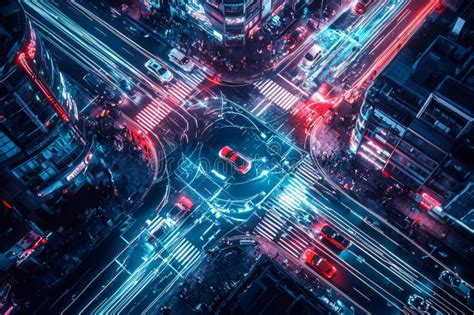Smart City Network With Protected Traffic Lights Public Systems And