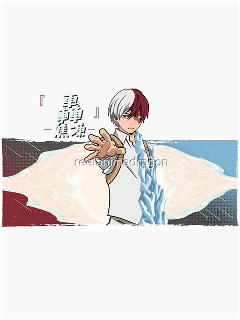 Todoroki Shoto 1st Appearance Skyness My Hero Academia Sticker For Sale By Reelanimedragon