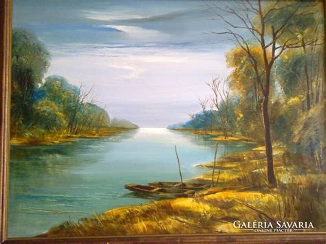 Dér István Tiszai Csönd Festmény Galéria Savaria Online Piactér Vásároljon Vagy