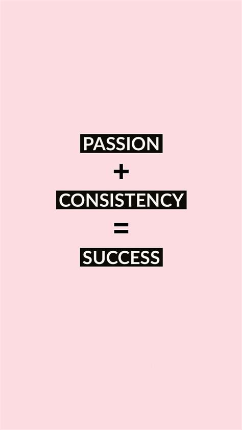 Download Passion Plus Consistency Equals Success Quote Wallpaper
