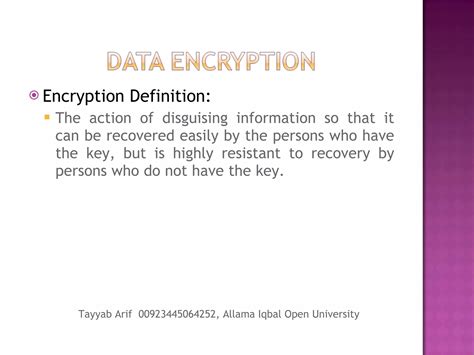 Data Encryption Description Des Ppt