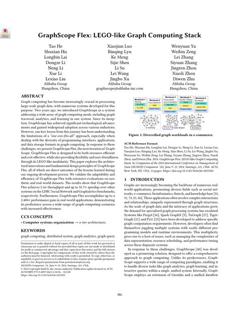 pdf graphscope flex lego like graph computing stack