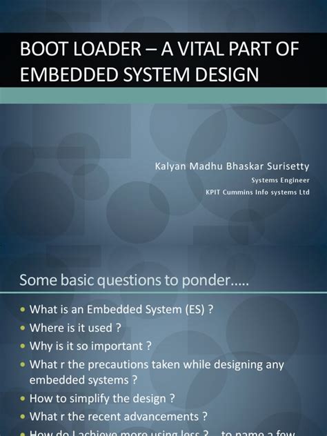 Boot Loader Pdf Booting Embedded System