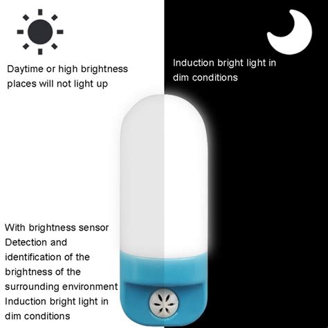 A88 지능형 광 감지 Led 침대 옆 램프 복도 통로 야간 조명 플러그au 플러그흰색