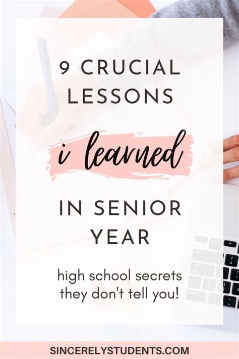 9 crucial lessons i learned in my senior year of high school