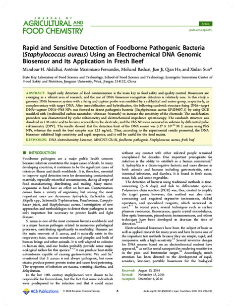 Pdf Rapid And Sensitive Detection Of Foodborne Pathogenic Bacteria