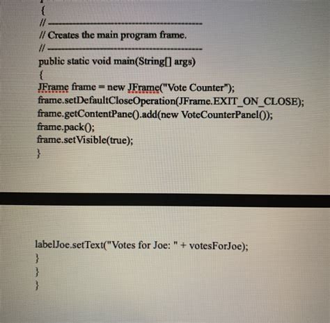 Solved Please Write A Comment That Explains What Each Line Chegg Com