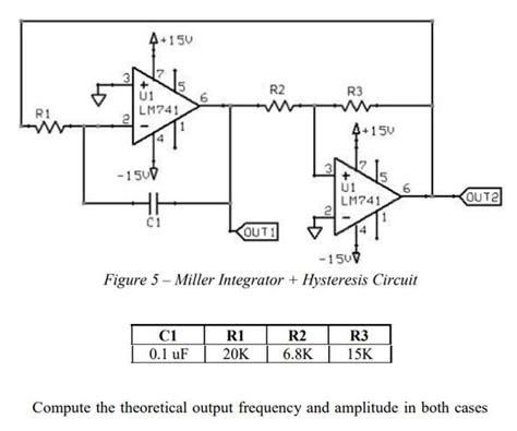 figure 5 miller integrator hysteresis circuit