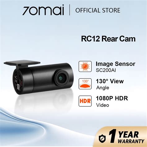 70mai Rc12 Rearcam Dashcam Support 1080p Hdr Video For A500sa800sa810