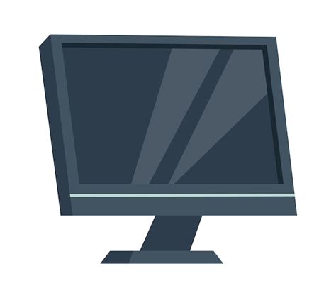 Premium Vector Computer Monitor Illustration Electronic Device Element