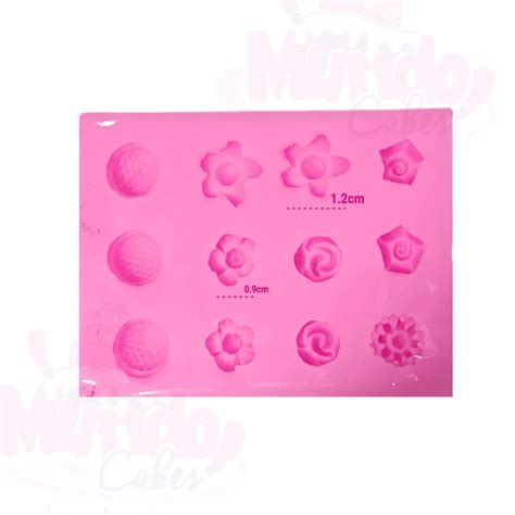 Molde Mini Flores Mundo Cakes