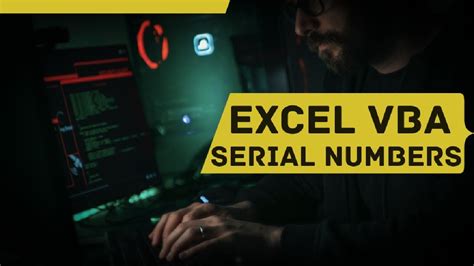 Excel Vba Code For Serial Numbers Youtube