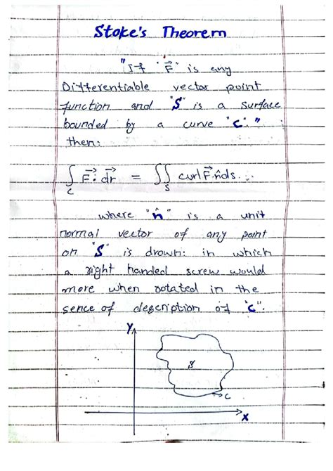 Stoke S Theorem Abc Calculus III Studocu
