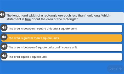 The Length And Width Of A Rectangle Are Each Less Than 1 Unit Long Which