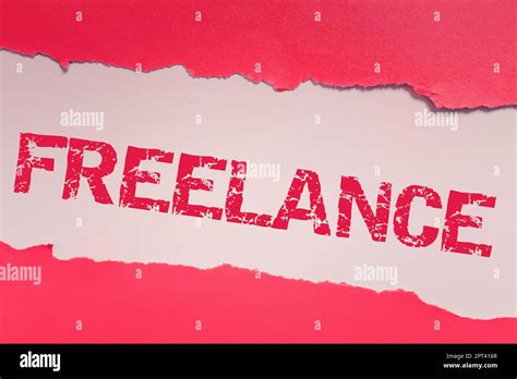 Text Caption Presenting Freelance Business Idea Working At Different Firms Rather Than Being