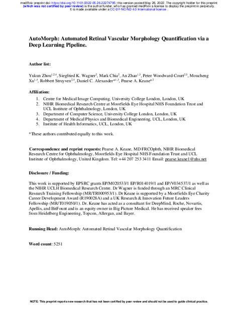 pdf automorph automated retinal vascular morphology quantification