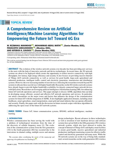 a comprehensive review on artificial intelligence machine learning