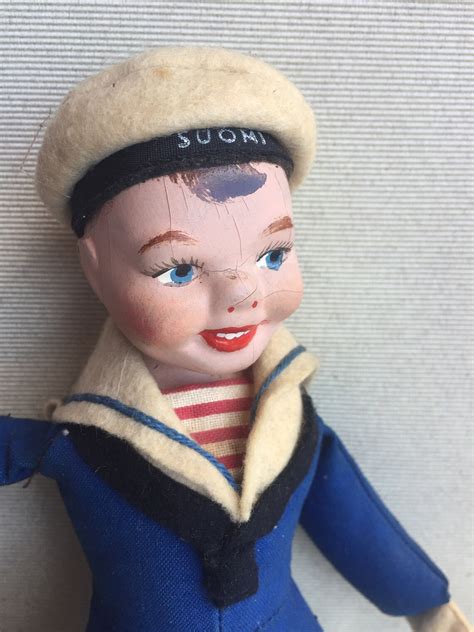 Antique Sailor Doll Etsy