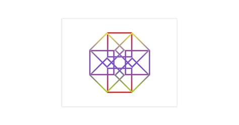 Tesseract 2d Fine Art Print Bluefeather S Artist Shop