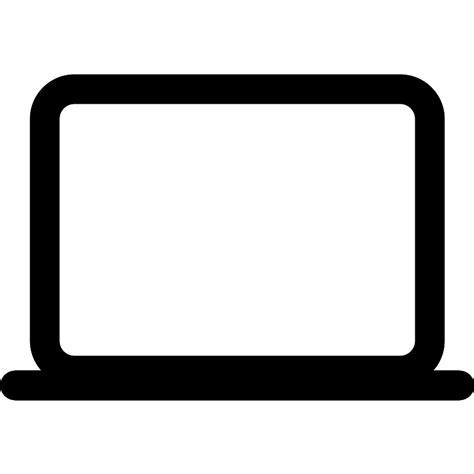 Laptop Outline Vector Svg Icon Svg Repo