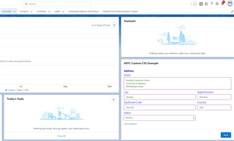 Address Verification Flow Component Apply Custom Css Using Additional