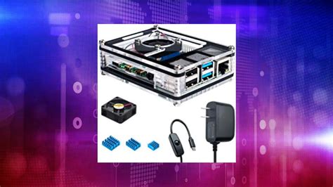 Miuzei Case For Raspberry Pi 4 Raspberry Pi 4 B Case With Fan 30mm Pi