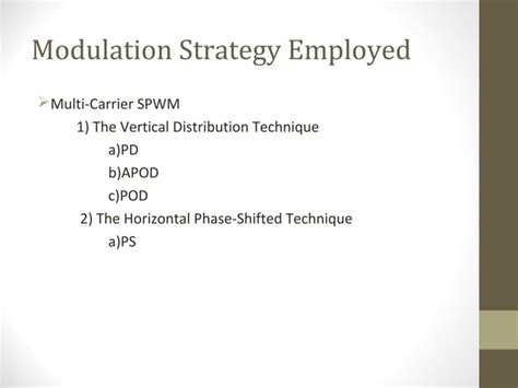 Research On Hybrid Modulation Strategies Based On General1 Ppt