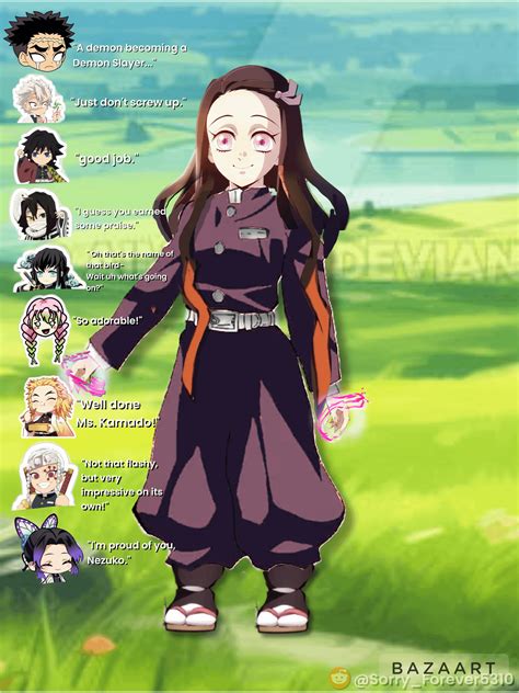 Nezuko Becomes A Demon Slayer Photoshop R Nezuko