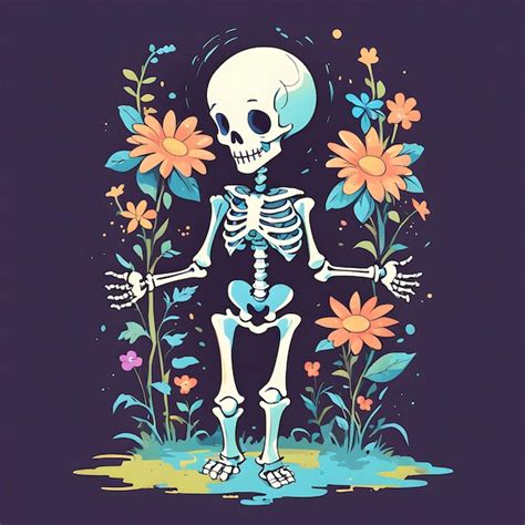 Premium Ai Image Two Skeleton Dance