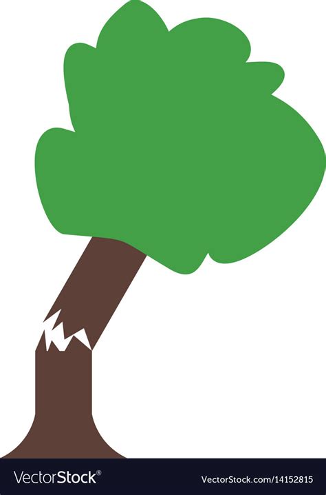 Tree Falling Royalty Free Vector Image VectorStock