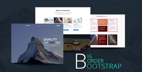 Big Border Creative One Page Parallax Bootstrap Template