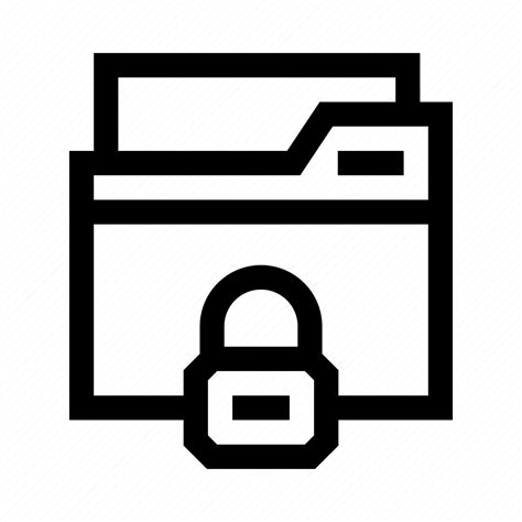 Secure Data Protection Document File Lock Folder Icon Download On Iconfinder