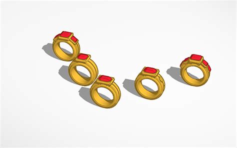 3d Design Some Simple Thick Rings August 2023 Tinkercad