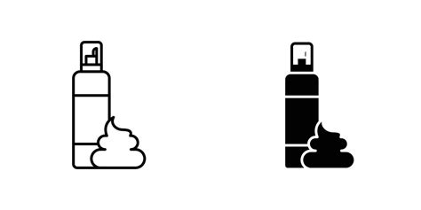 Hair Mousse Icon In Doodles Flat And Line Stroke Pack 68966239 Vector