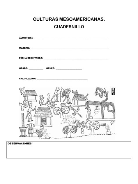 Culturas Mesoamericanas Pdf Mesoamérica Áreas Culturales