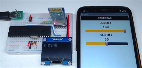 Bluetooth HC 05 Y App Inventor Slider Pic C Compiler MICROCHIPOTLE
