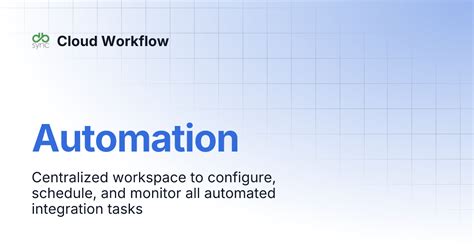 Automation Cloud Workflow