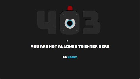 403 Forbidden HTML Templates